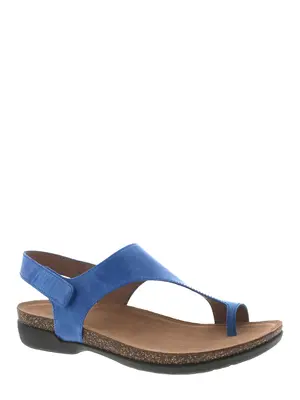 Dansko Reece Slingback Sandal Blue Waxy Burnished