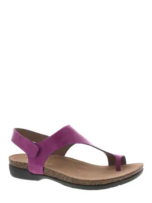 Dansko Reece Slingback Sandal Magenta Milled Burnished