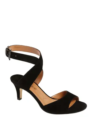 J. Reneé J. Reneé Soncino Ankle Strap Sandal Black Suede