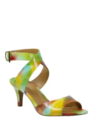 J. Reneé J. Reneé Soncino Ankle Strap Sandal Bright Multi Print Leather