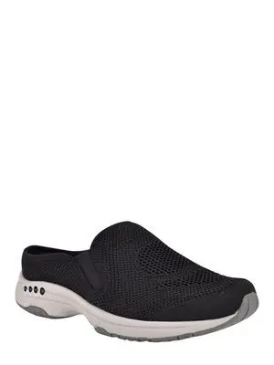 Easy Spirit Knit Slip-on Sneakers - Black/black/black Fabric