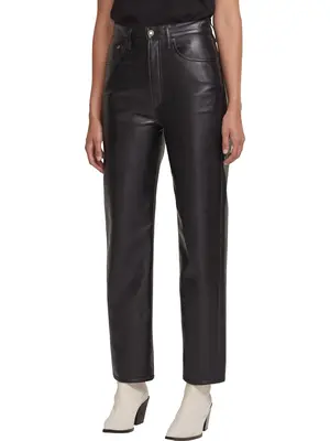 AGOLDE 90s Pinch Waist Recycled Leather Pants Detox