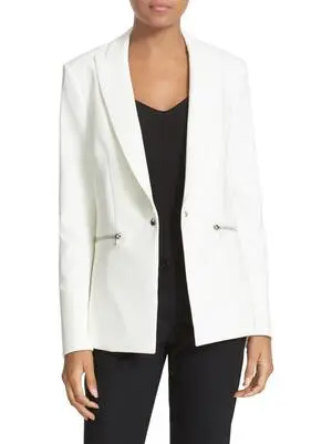 Veronica Beard Veronica Beard Scuba Tailored Blazer White