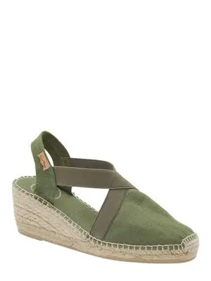 TONI PONS Ter Slingback Espadrille Sandal - Forest