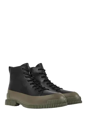 Camper Camper Pix Combat Boots Black Multi