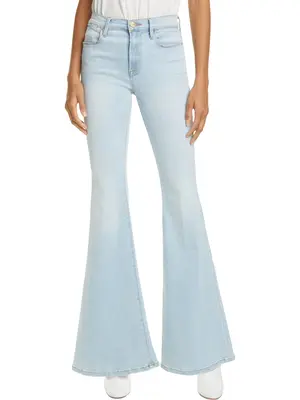 FRAME FRAME Le Pixie High-Waist Flare Jeans Pacifica