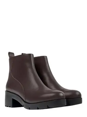 Camper Wanda Bootie - Dark Brown