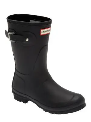 Hunter Hunter Original Short Waterproof Rain Boots Black Matte