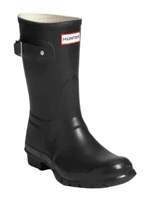 Hunter Original Short Waterproof Rain Boots - Black