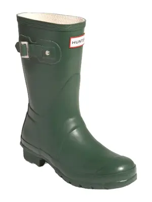 Hunter Hunter Original Short Waterproof Rain Boots Green