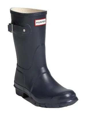 Hunter Original Short Waterproof Rain Boots - Navy