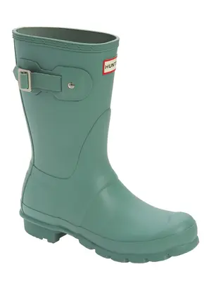 Hunter Hunter Original Short Waterproof Rain Boots Sage Skipper