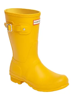 Hunter Hunter Original Short Waterproof Rain Boots Yellow/ Yellow