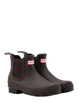 Hunter Hunter Original Waterproof Chelsea Boots Brown