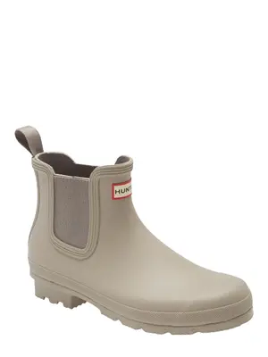 Hunter Hunter Original Waterproof Chelsea Boots Grey