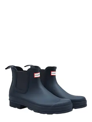 Hunter Hunter Original Waterproof Chelsea Boots Navy