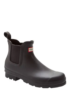 Hunter Hunter Original Waterproof Chelsea Boots Onyx