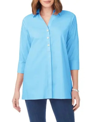 Foxcroft Foxcroft Pamela Stretch Tunic Baltic Blue