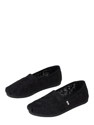 Toms TOMS Alpargata Slip-On Black Blended