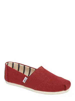 Toms TOMS Alpargata Slip-On Black Cherry Heritage Canvas