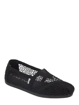 Toms TOMS Alpargata Slip-On Black Crochet