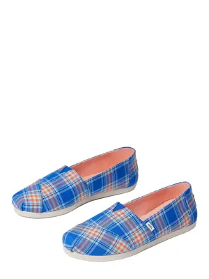 Toms TOMS Alpargata Slip-On Blue Printed Fabric