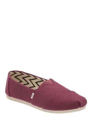 Toms TOMS Alpargata Slip-On Dark Red/red