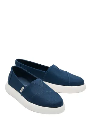 Toms TOMS Alpargata Slip-On Majolica Blue Heritage Canvas
