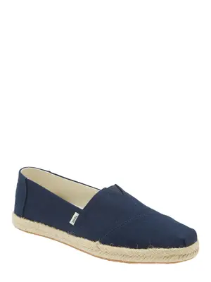 Toms TOMS Alpargata Slip-On Navy Cotton