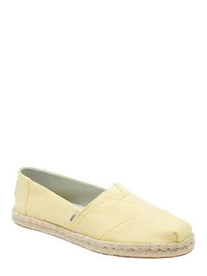 Toms TOMS Alpargata Slip-On Yellow Fabric