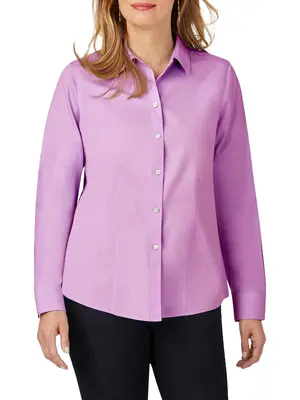 Foxcroft FOXCROFT Dianna Non-Iron Cotton Shirt Aster