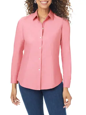 Foxcroft FOXCROFT Dianna Non-Iron Cotton Shirt Rose Blossom