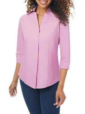 Foxcroft Foxcroft Taylor Fitted Non-iron Shirt Rose Frost