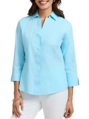 Foxcroft Foxcroft Taylor Fitted Non-iron Shirt Soft Aqua
