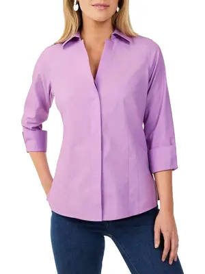 Foxcroft Foxcroft Taylor Fitted Non-iron Shirt Soft Violet