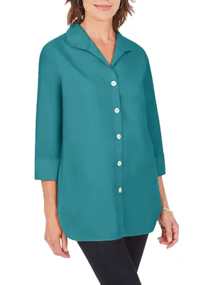Foxcroft Foxcroft Pandora Non-Iron Cotton Shirt Alpine