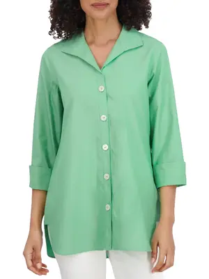 Foxcroft Foxcroft Pandora Non-Iron Cotton Shirt New Leaf