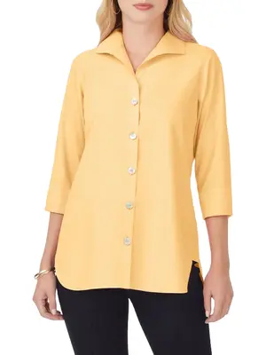 Foxcroft Foxcroft Pandora Non-Iron Cotton Shirt Warm Sun