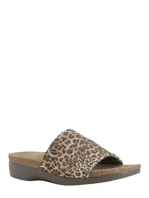 Munro Munro Casita Slide Sandal Leopard