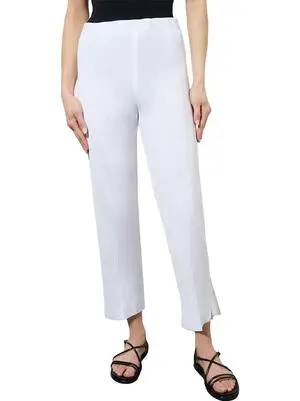 Ming Wang Ming Wang Pull-On Ankle Pants Wht