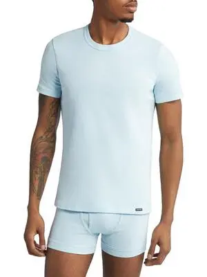 TOM FORD Cotton Jersey Crewneck T-shirt Arctic Blue