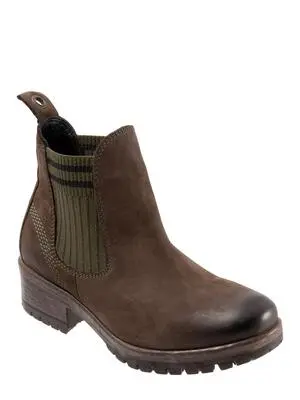 BUENO Florida Chelsea Boot - Brown/ Khaki Knit