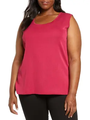 Ming Wang Ming Wang Scoop Neck Tank Lipstick