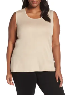 Ming Wang Ming Wang Scoop Neck Tank Twig