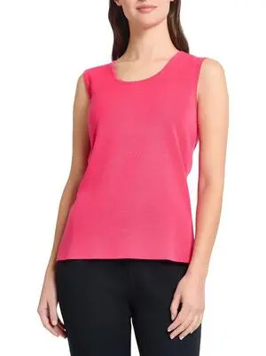 Ming Wang Ming Wang Scoop Neck Tank Vibrant Fuchsia