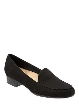 Trotters Monarch Loafer - Black Suede