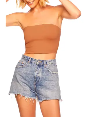 Susana Monaco Susana Monaco Core Crop Tube Top Caramel