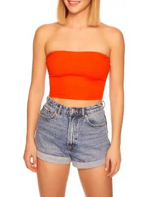 Susana Monaco Susana Monaco Core Crop Tube Top Morello