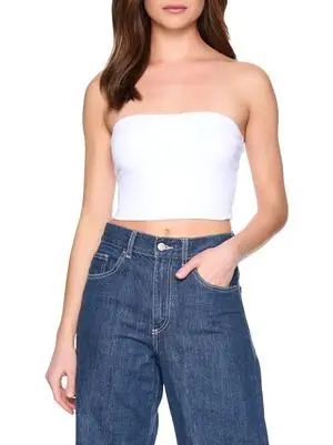 Susana Monaco Susana Monaco Core Crop Tube Top Sugar