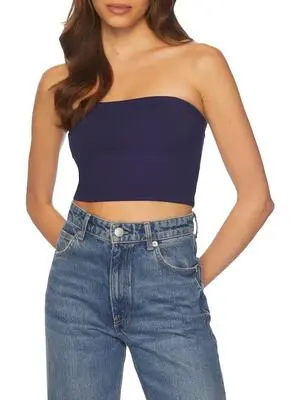 Susana Monaco Susana Monaco Core Crop Tube Top Thunder